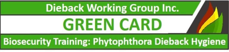 Green Card Training Order - Dieback Working Group